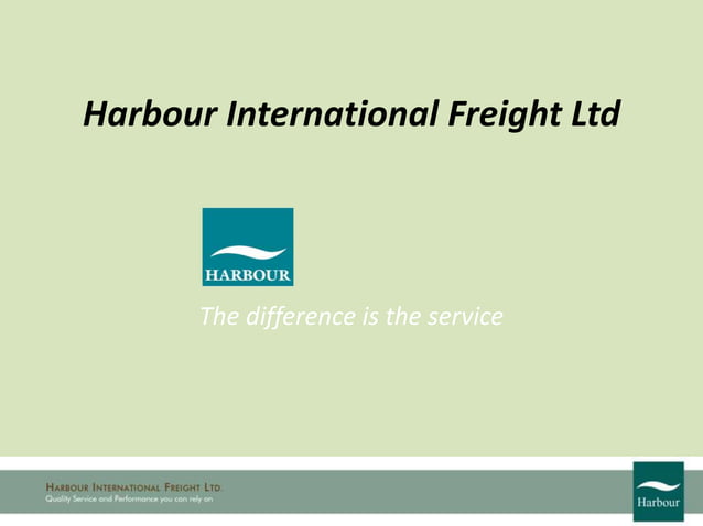 Harbour Presentation 2016 | PPT