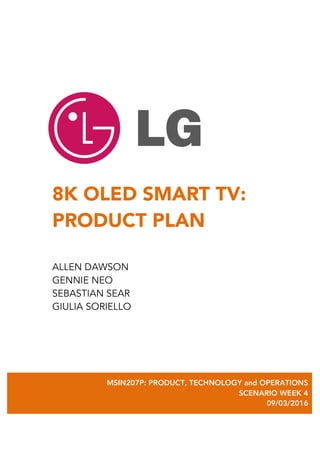 Product Plan - LG TV | PDF