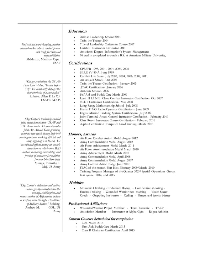 Specific Resume for USA JOBS Final | PDF