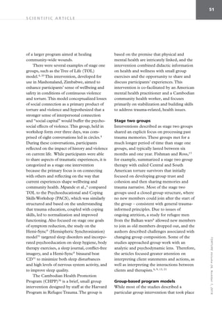 Group Treatment for Survivors of Torture and Severe Violence - A ...