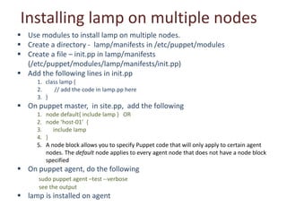 Installaling Puppet Master and Agent | PPT