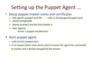 Installaling Puppet Master and Agent | PPT