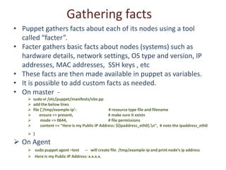 Installaling Puppet Master and Agent | PPT