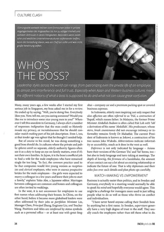 Who's the boss - Leadership Styles Across Cultures | PDF