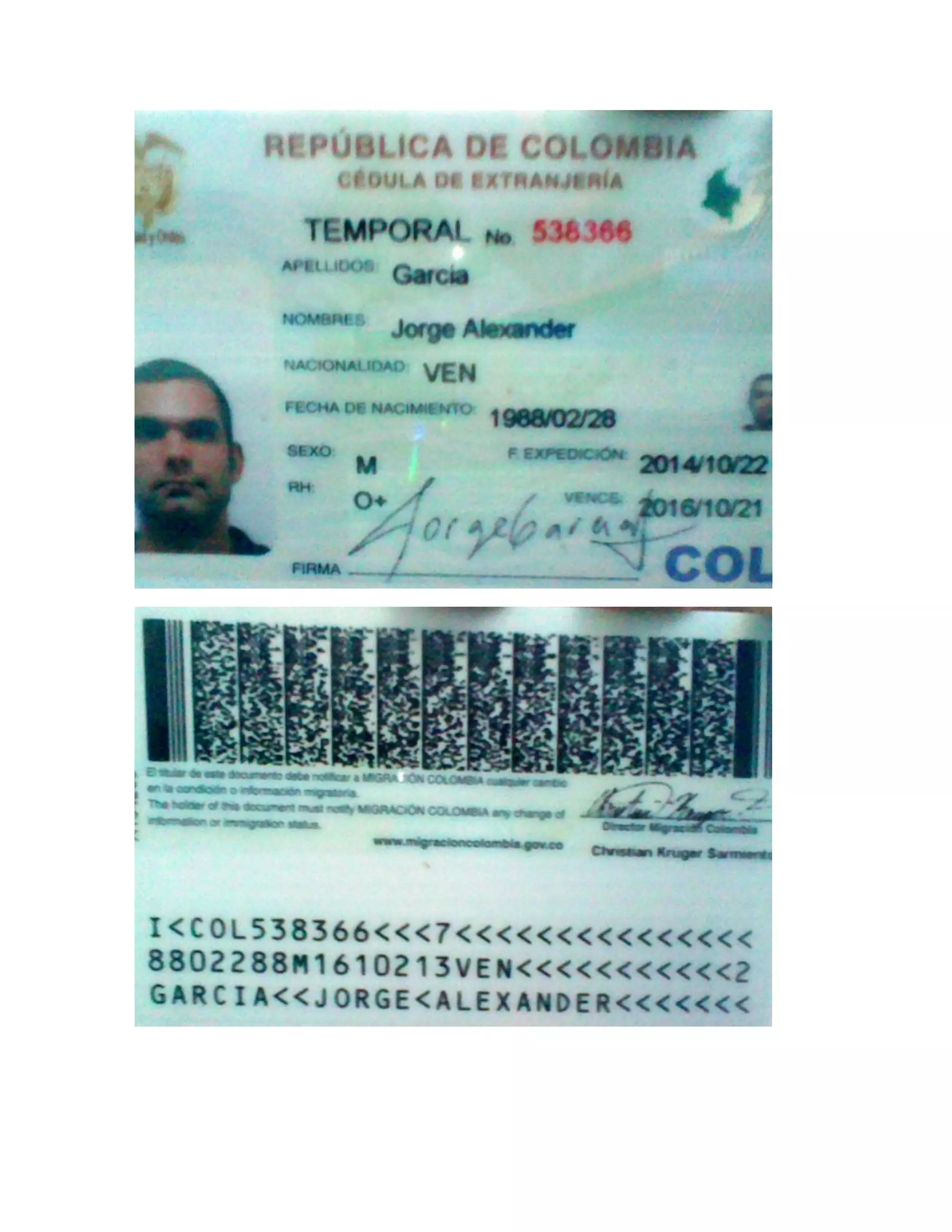 Cedula Extranjeria | PDF