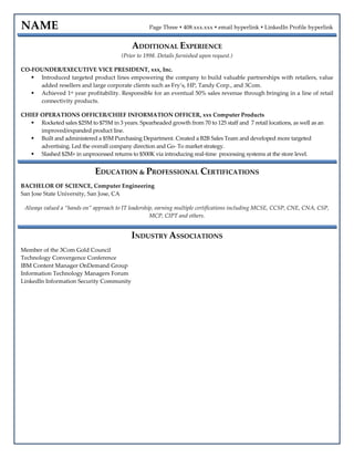 CIO Example | PDF