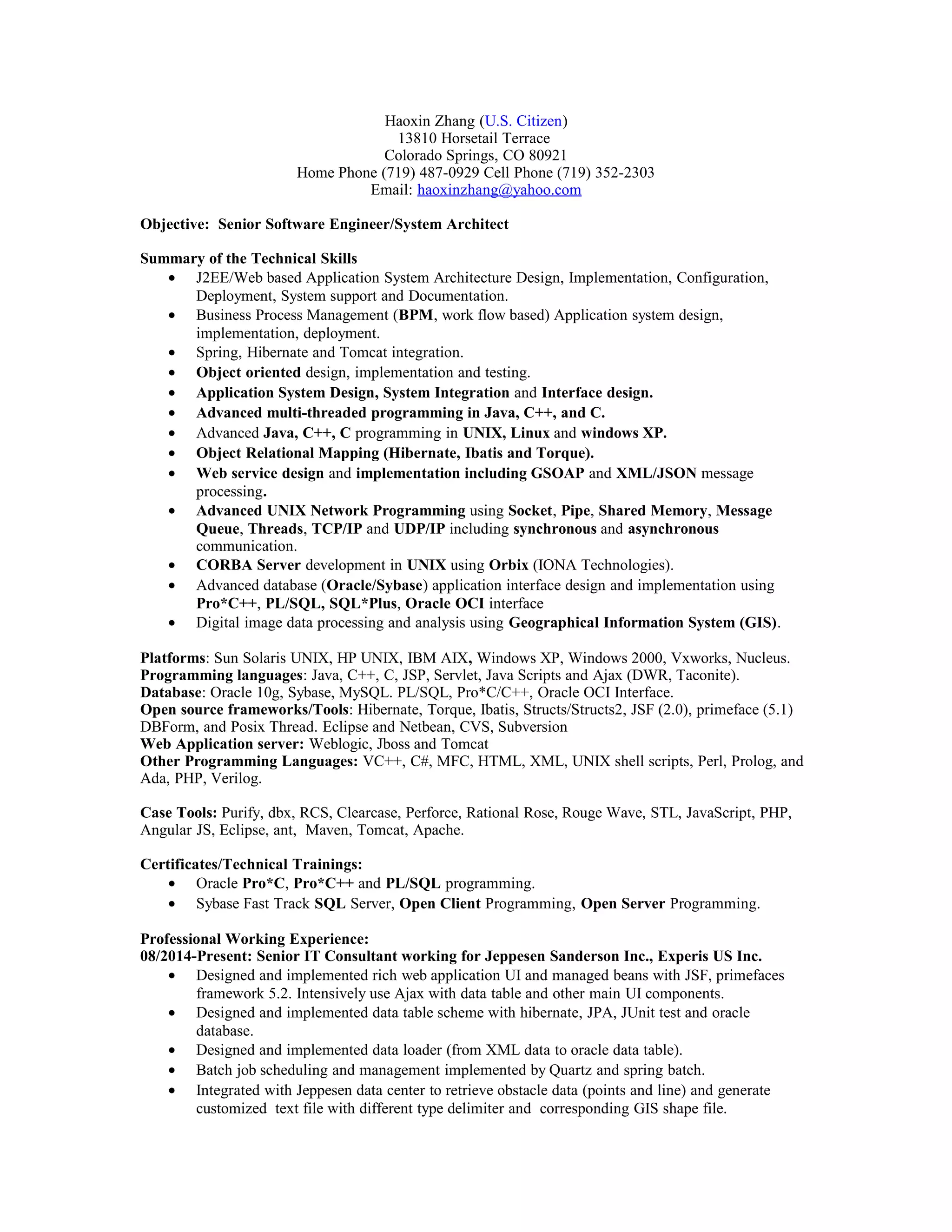 Resume.H.Zhang | PDF
