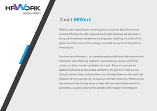 HRWork Corporate profile | PDF