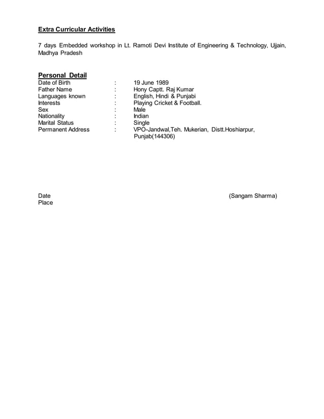 RESUME_Sangam Sharma | DOCX | Technology & Computing