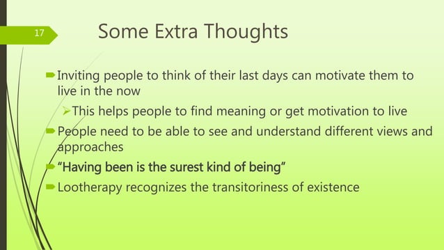 Viktor Frankl Logotherapy PowerPoint Final | PPTX | Brain and Nervous System Disorders ...