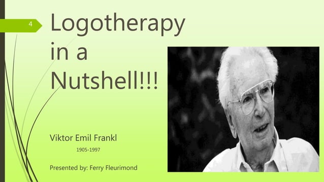 Viktor Frankl Logotherapy PowerPoint Final | PPTX | Brain and Nervous System Disorders ...