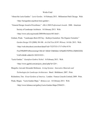 Lurie Garden Architecture Paper | PDF