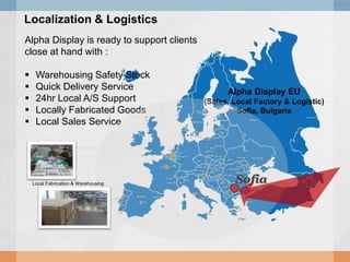 Alpha Display Profile _ 2016 new version_ summerized | PPTX