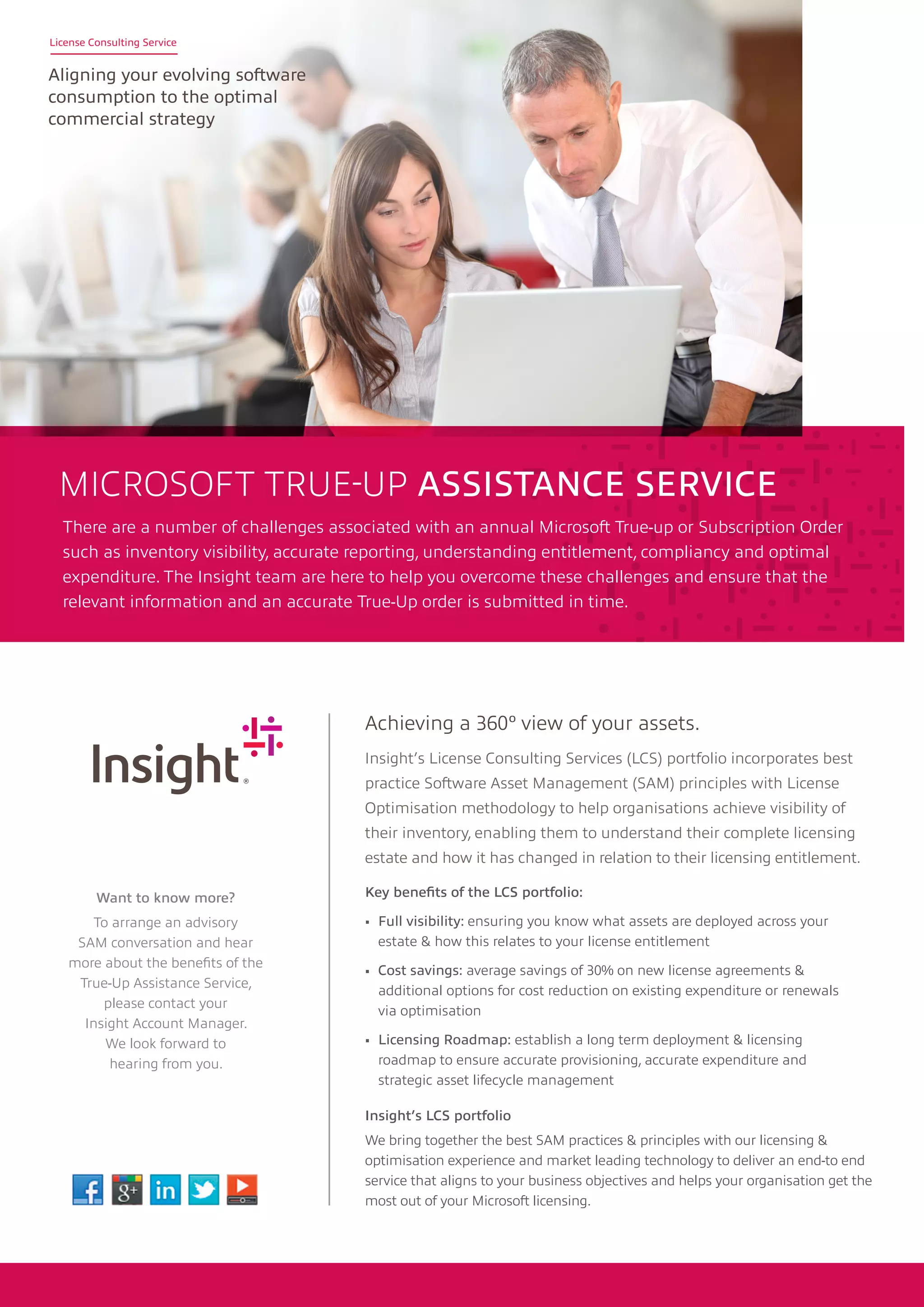 Microsoft True Up Assistance Service | PDF