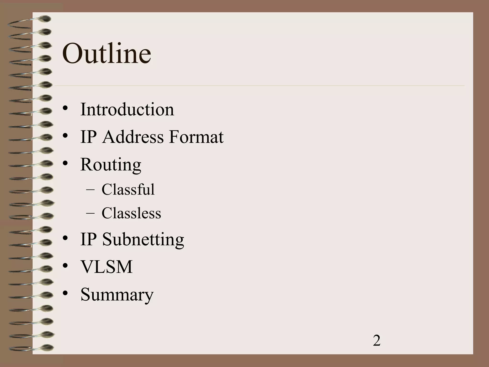 Ip Addressing And Subnetting Ppt Computer Networking Computing