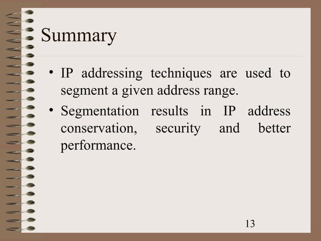IP Addressing and subnetting | PPT | Computer Networking | Computing