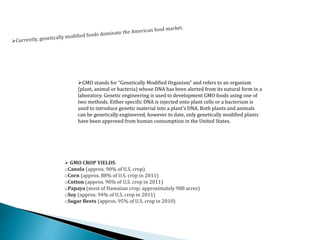 Genetically Modified Foods presentation | PPT