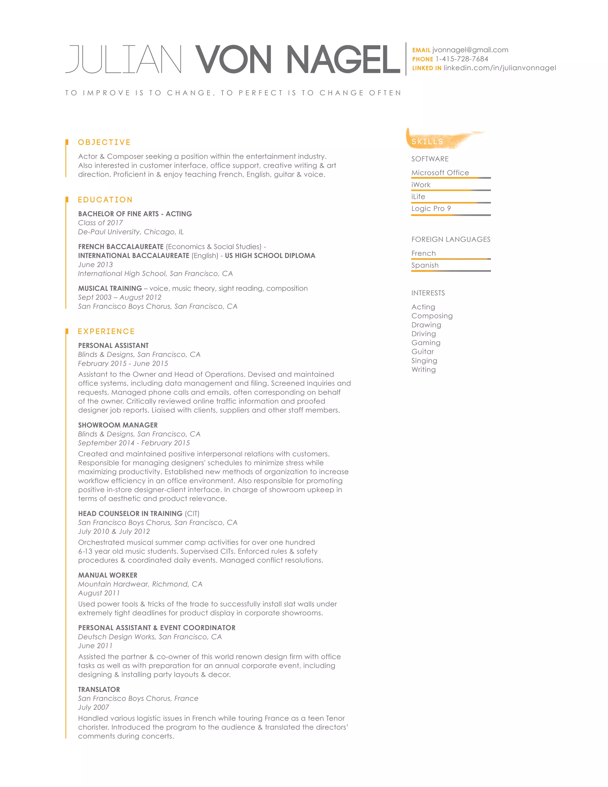 Jvonnagel_Resume_2015 | PDF