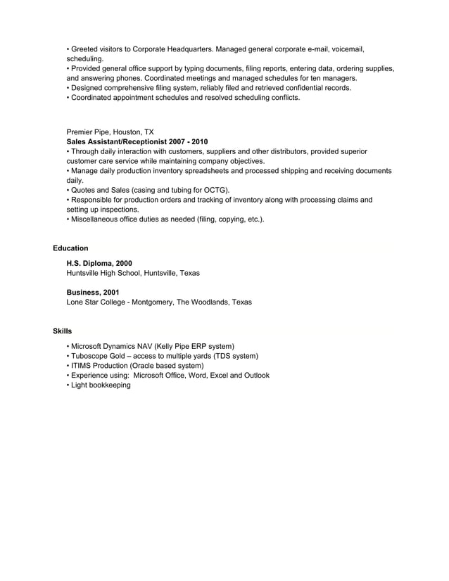 Lindsay Moore Resume | PDF