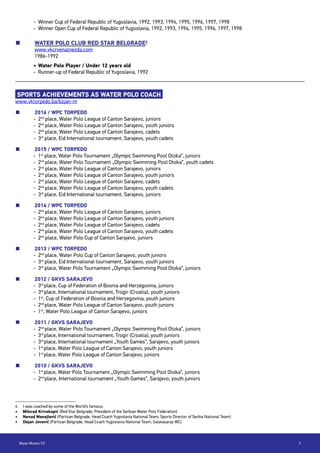 Bojan_Mustur_CV_Sport | PDF