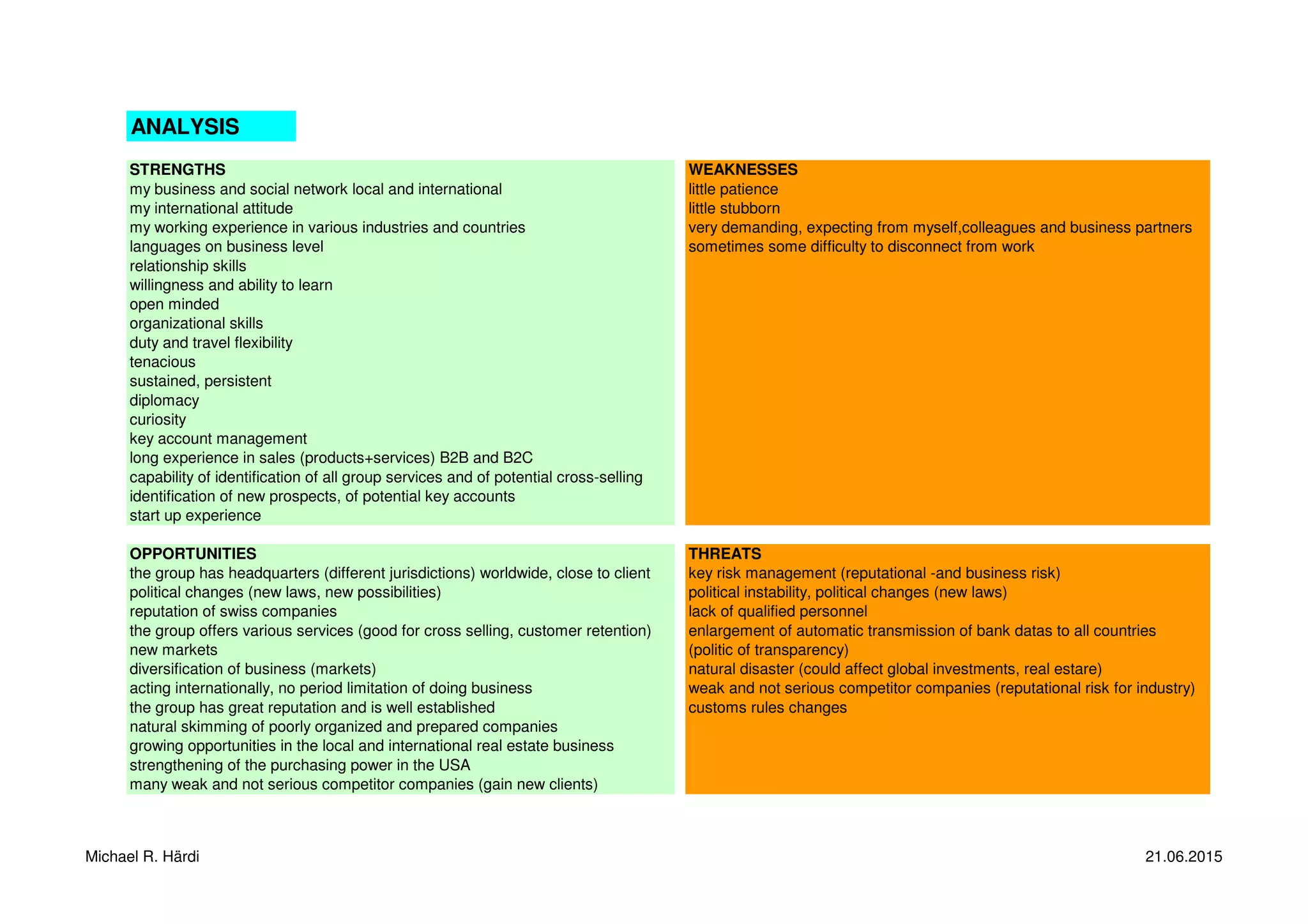 SWOT analysis, english1 | PPT