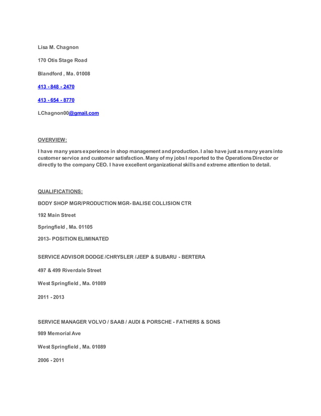 Lisa resume | PDF