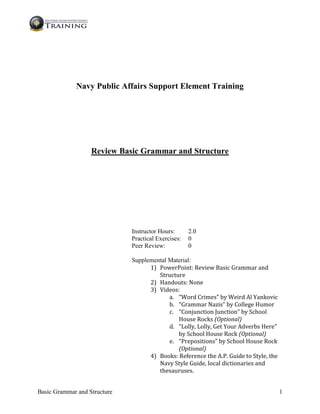 Grammar Review | PDF