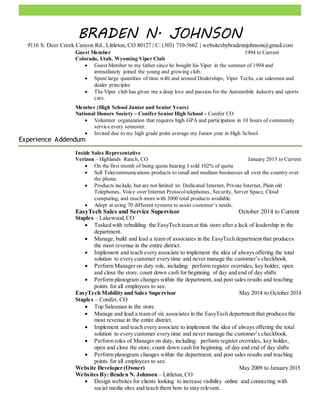 Braden Johnson Resume - August 2015 | DOCX