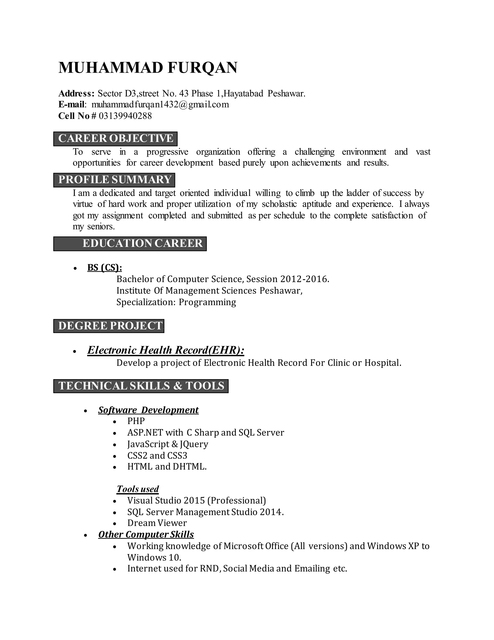 Muhammad Furqan | PDF