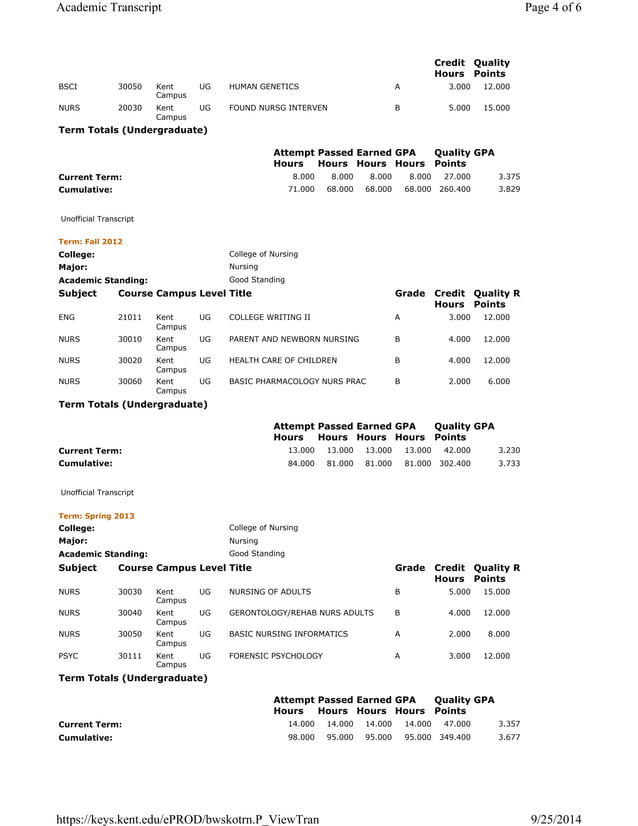 RSears Transcript | PDF