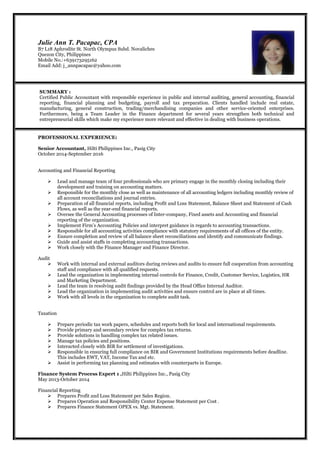 J.Pacapac Resume v3 | PDF