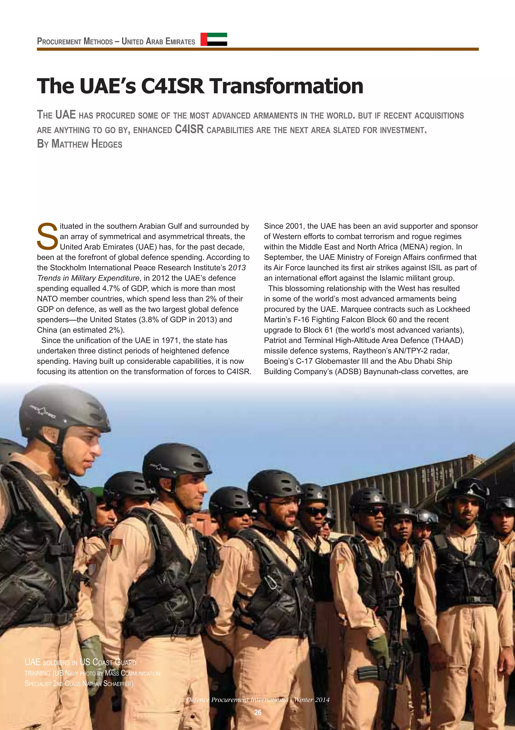 UAE's C4ISR Transformation | PDF