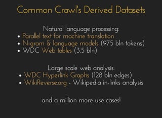 Using the whole web as your dataset | PDF | Web Design and HTML | Internet
