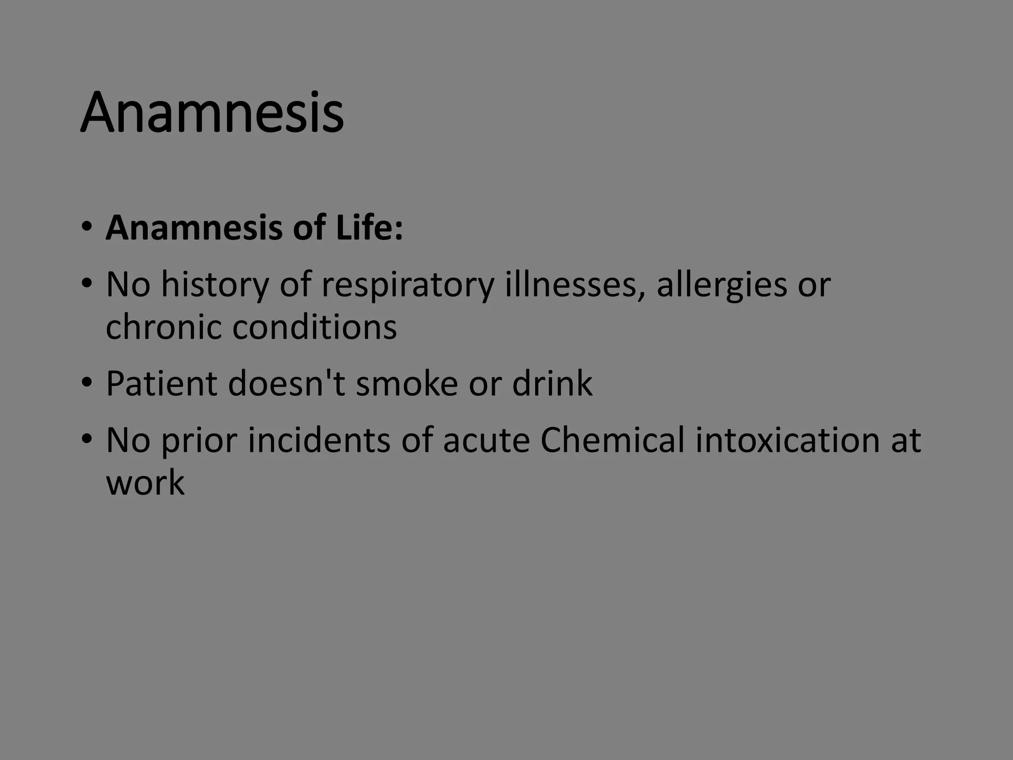 Acute Intoxication by Chlorogenic Substance - Case Study | PPT
