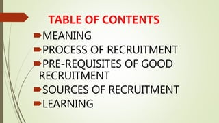 recruitment | PPTX | Job Search | Careers