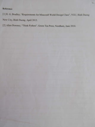 Progress Report Minecraft | PDF