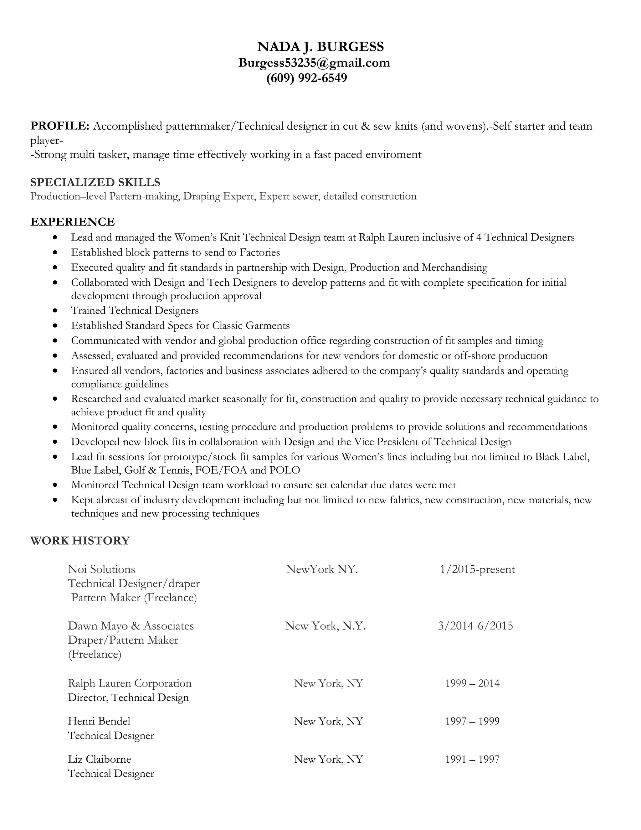 Resume--Nada Burgess 2-5-16 | DOC