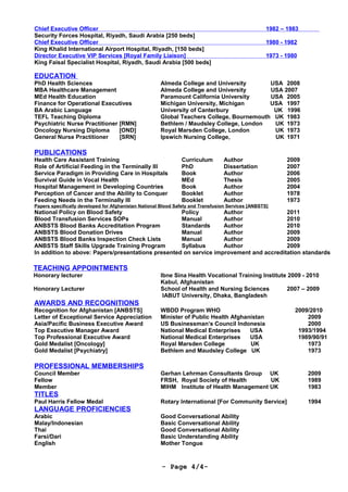 Mch CV May 2015 | DOC | Healthcare Industry | Industries