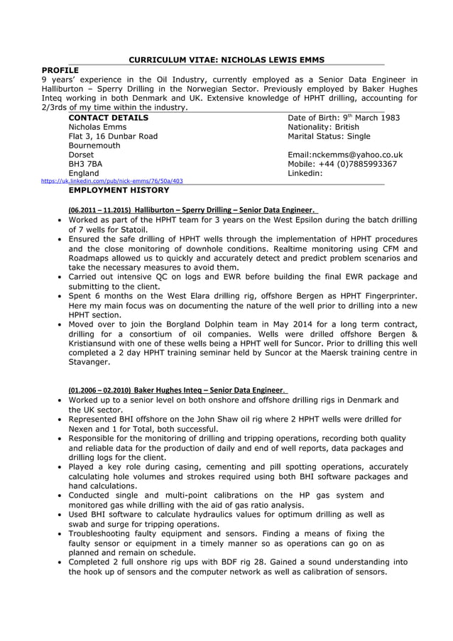 Nick_Emms_CV | PDF