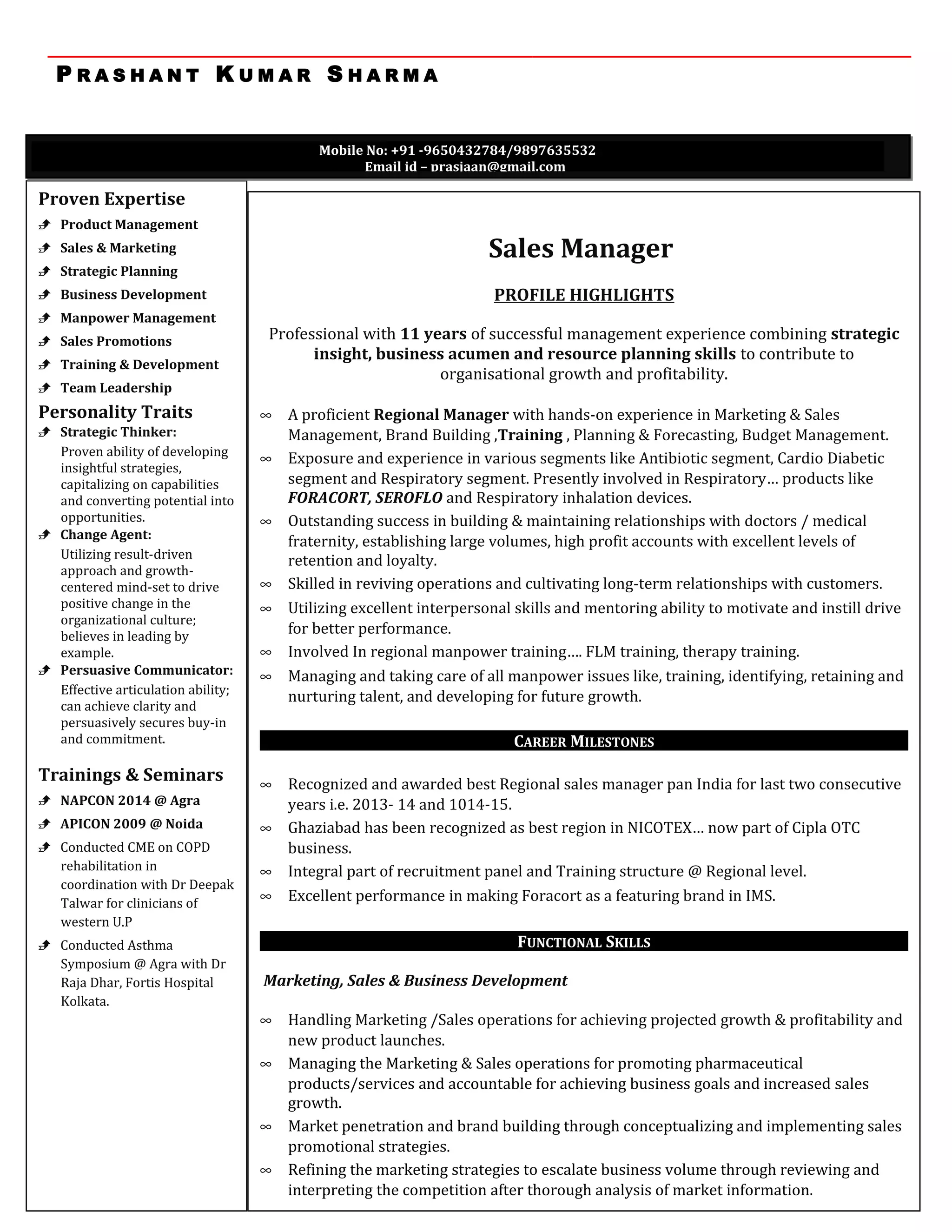 Prashant New resume | DOC