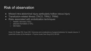Liver trauma | PPTX