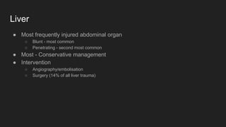 Liver trauma | PPTX