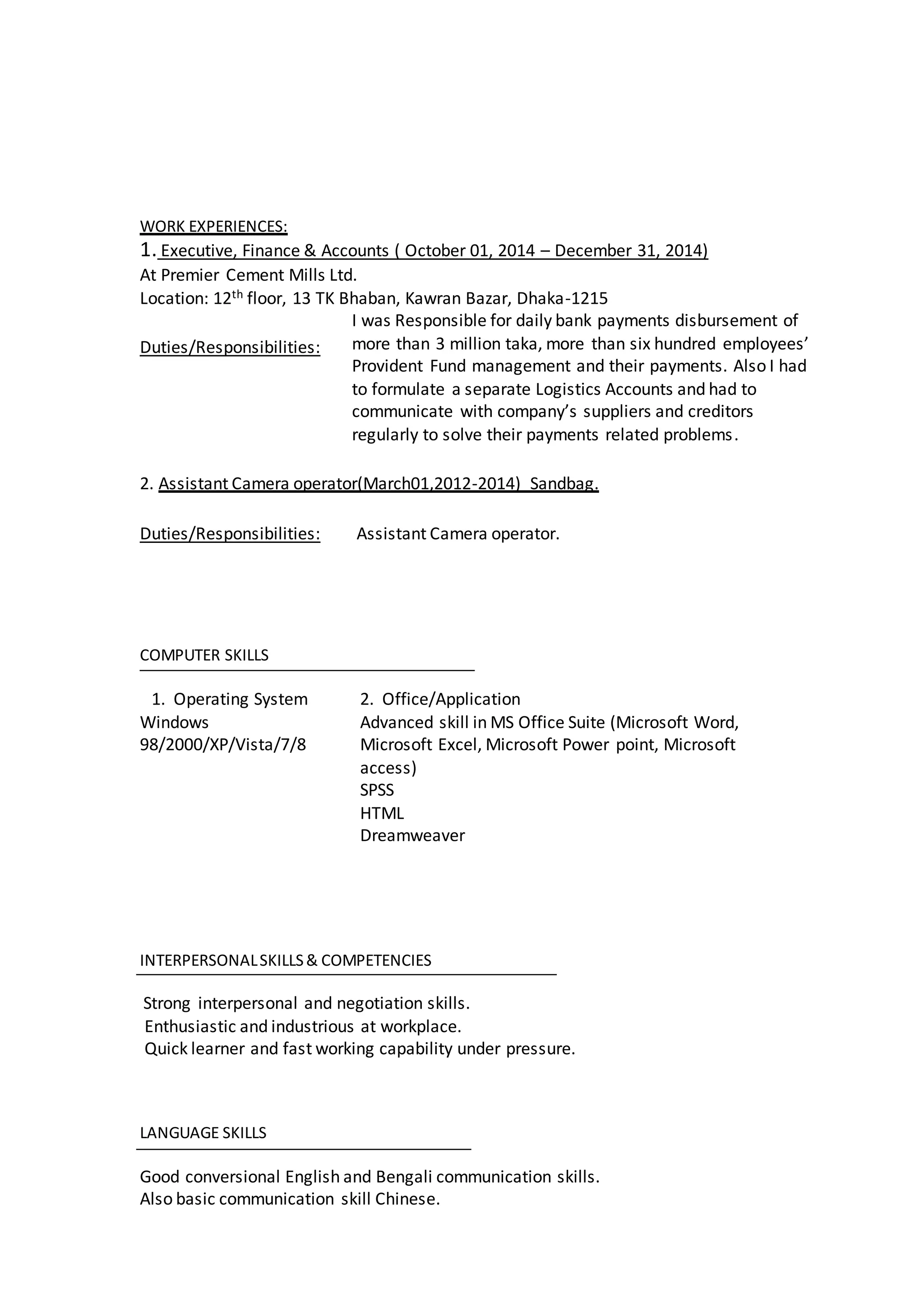 taposh sarker Major Management Information System. | DOCX