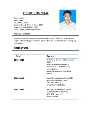 taposh sarker Major Management Information System. | DOCX | Technology & Computing