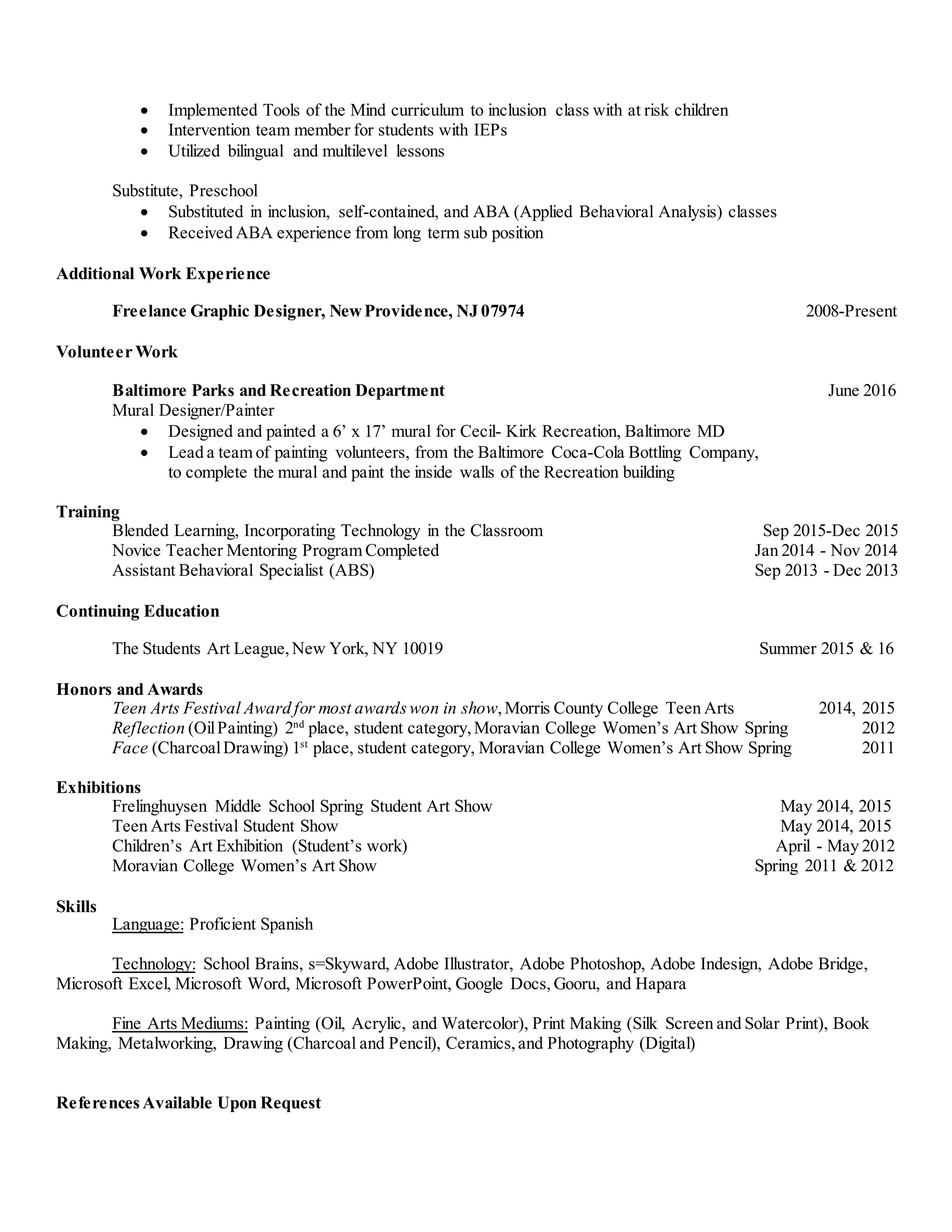Maxwell Education Resume 2016 | PDF