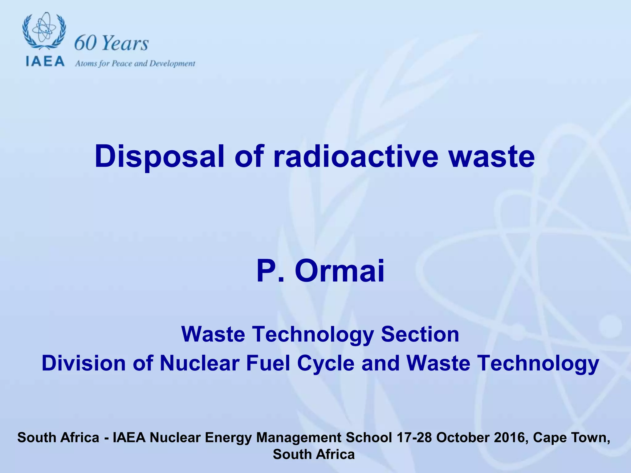 DISPOSAL SOUTH AFRICA 2016 FINAL pptx | PPTX