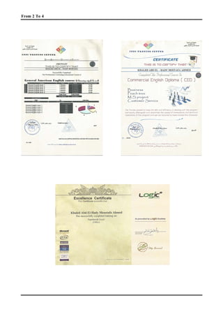 Khaled CV & Pics | PDF | Business | Business and Finance