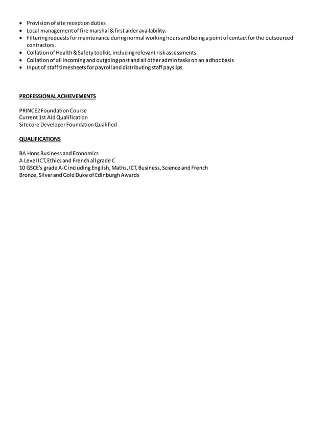 CV Lisa Beattie | PDF