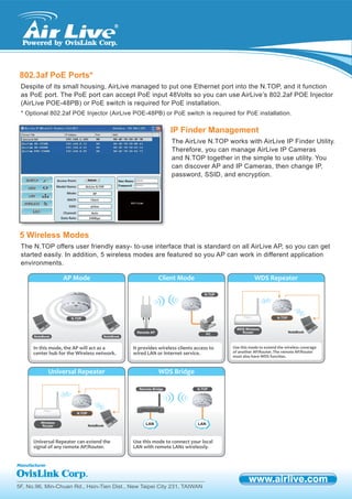 Air Live N.TOP - Especificaciones | PDF