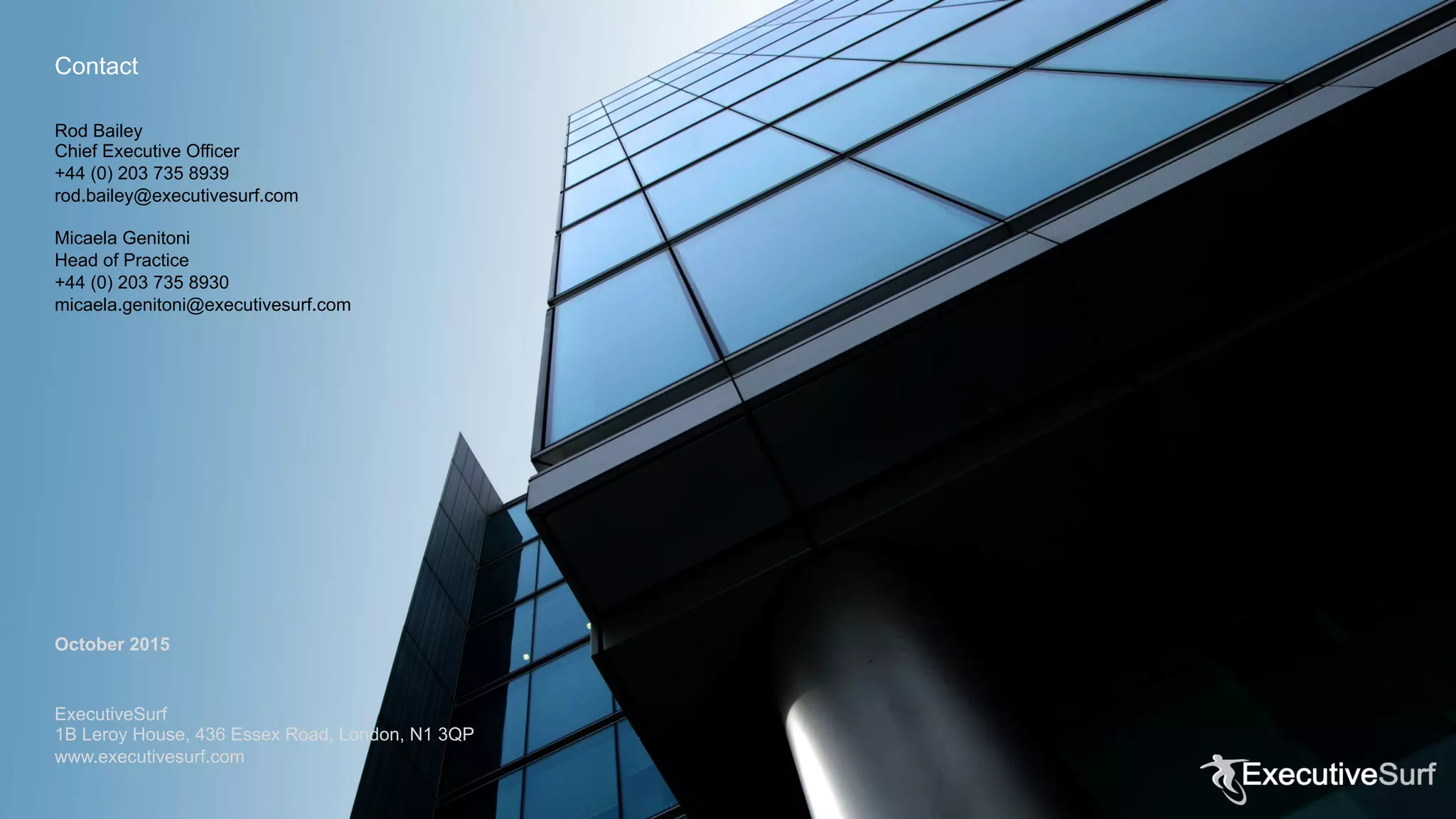 ExecutiveSurf Fact Sheet | PPT